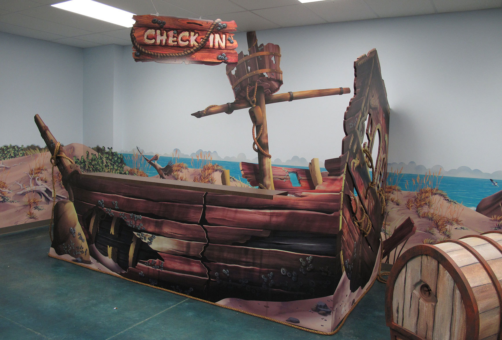 Custom Themed Reception and Check-In Desks | Wacky World Studios