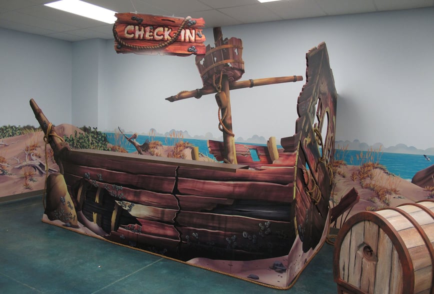 Custom Themed Reception and Check-In Desks | Wacky World Studios